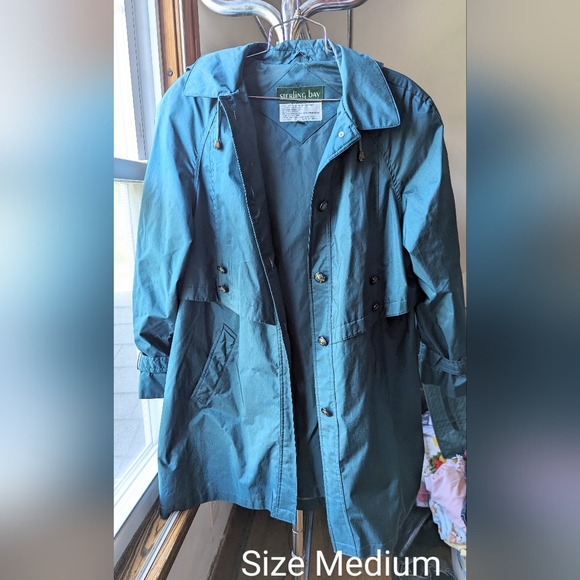 Jackets & Coats | Teal Rain Coattrench Coat By Sterling Bay | Poshmark